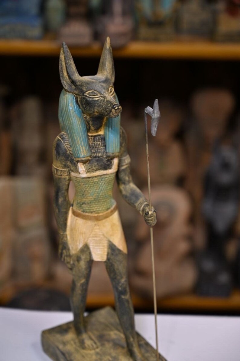 Unique Anubis Statue God of Death Egyptian - Etsy