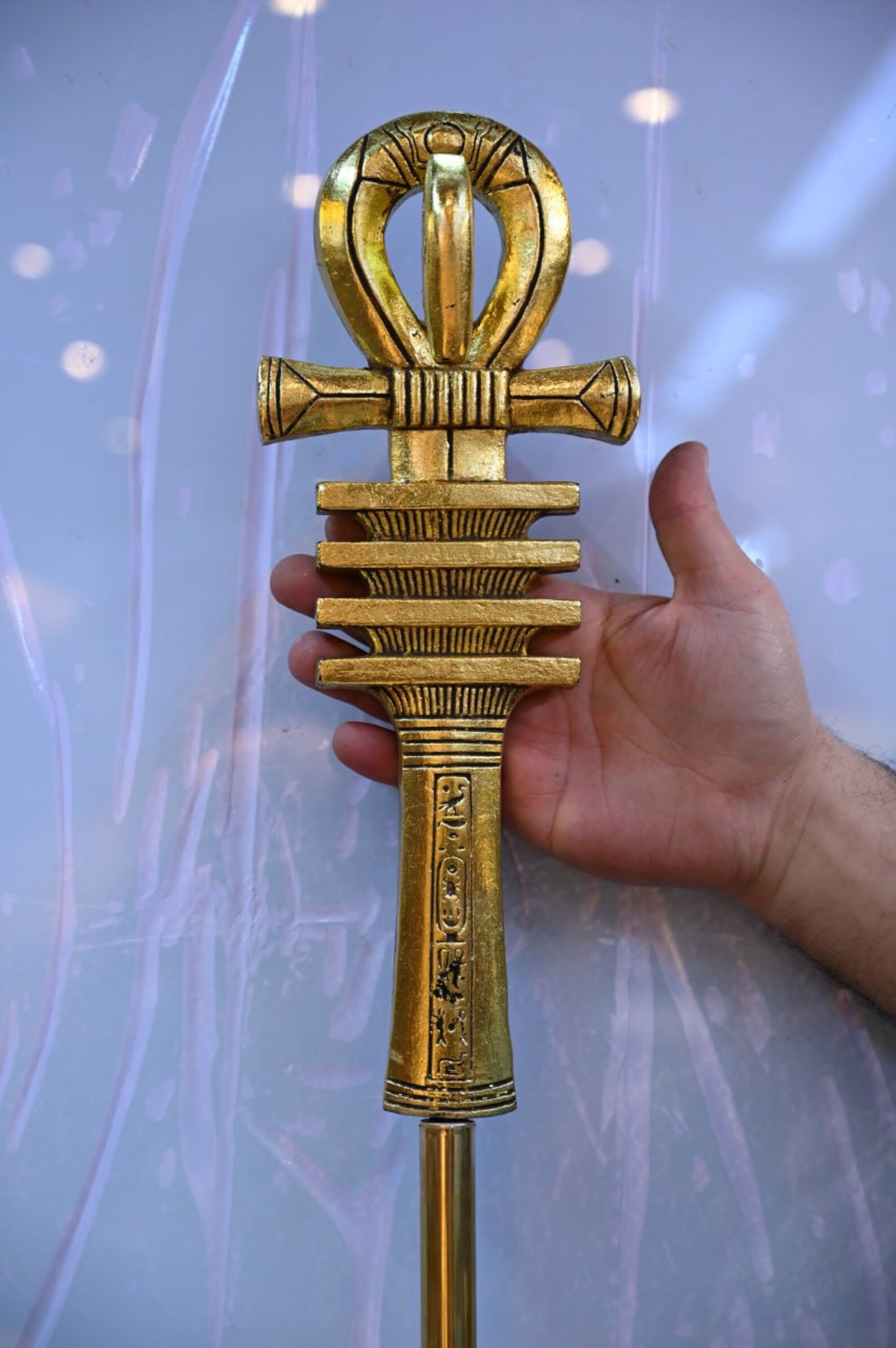 Egyptian Djed Scepter: Key of Life, Symbol of Strength - Etsy