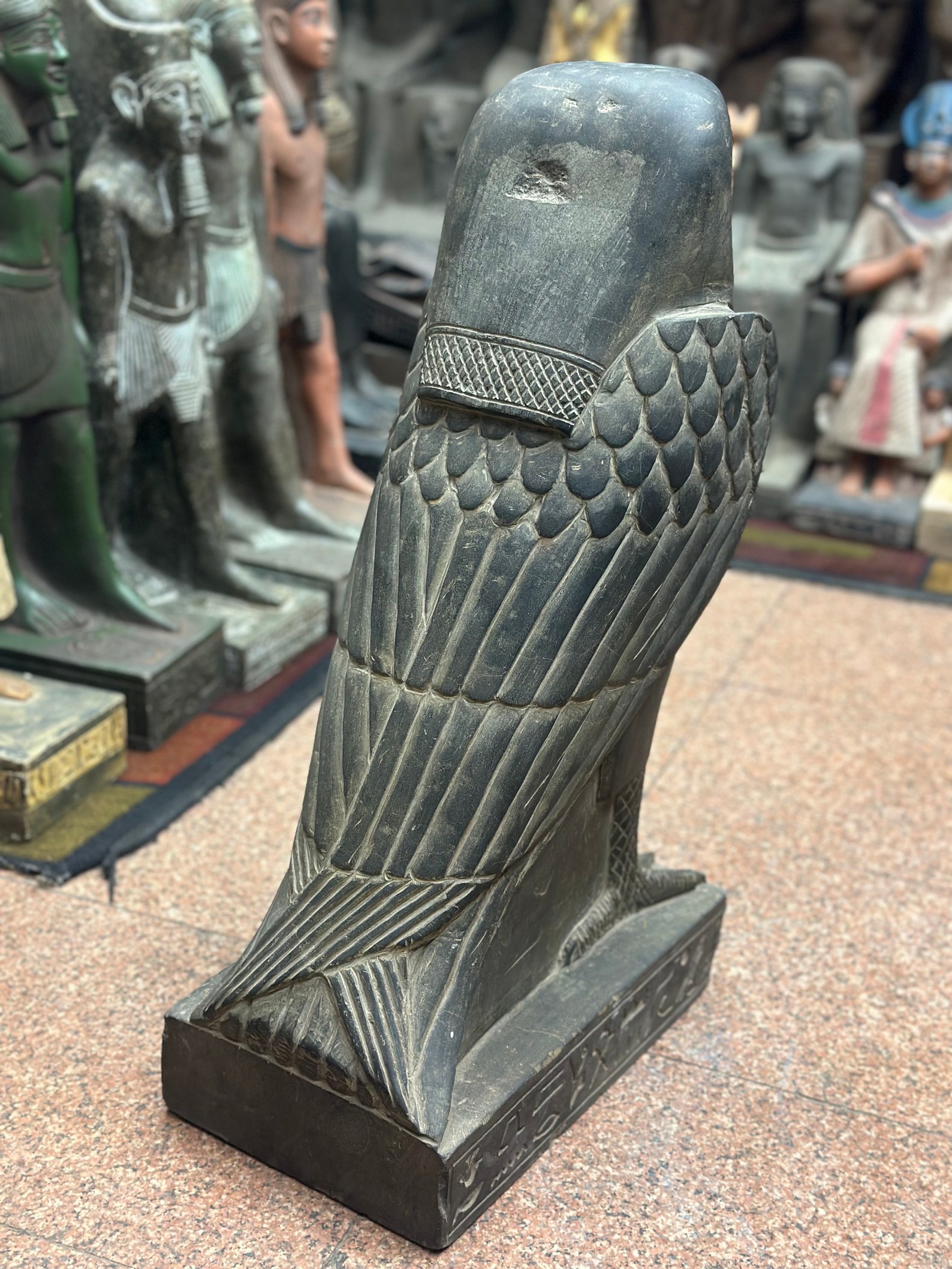Handcrafted Egyptian Ba Statue, Soul of the Deceased Bird Sculpture - Etsy