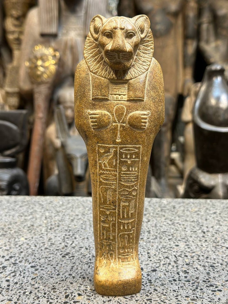 Sandstone Sekhmet Statue, Ancient Egyptian Lion Goddess - Etsy