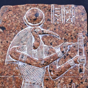 Ancient Egyptian Ibis God of Wisdom Thoth, God Thoth in Ibis Form, Wall ...