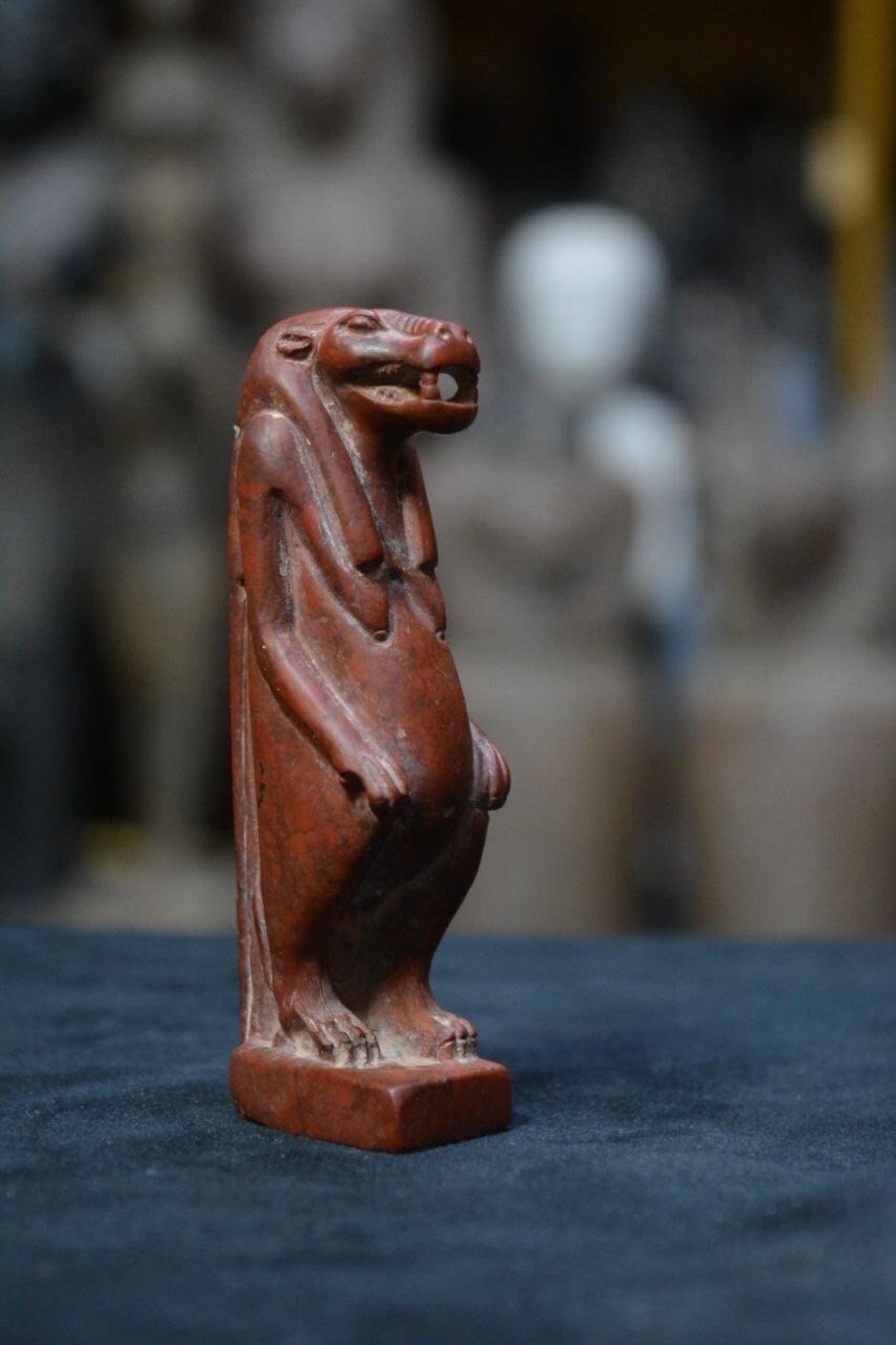 Antique Taweret Statue-egyptian Goddess in the Form of a Hippopotamus ...