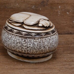Beautiful Egyptian Jewelry Box-as Scarab Stone Made Light and Sold ...