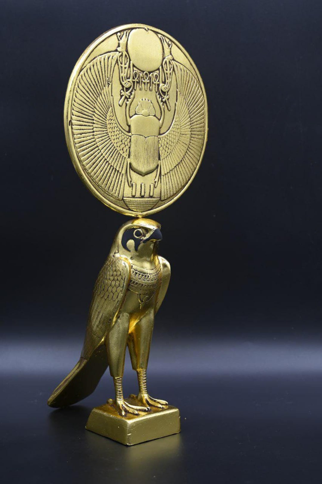 Gold Leaf Horus Statue: Egyptian God Sculpture - Etsy UK