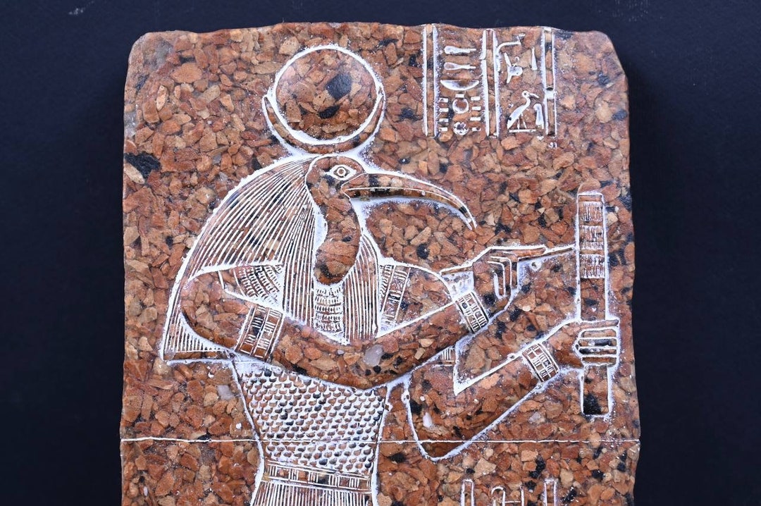 Ancient Egyptian Ibis God of Wisdom Thoth, God Thoth in Ibis Form, Wall ...