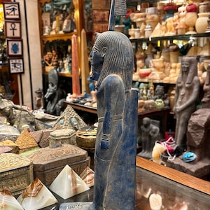 Blue God Shu Statue - Ancient Egyptian God of Air - Etsy