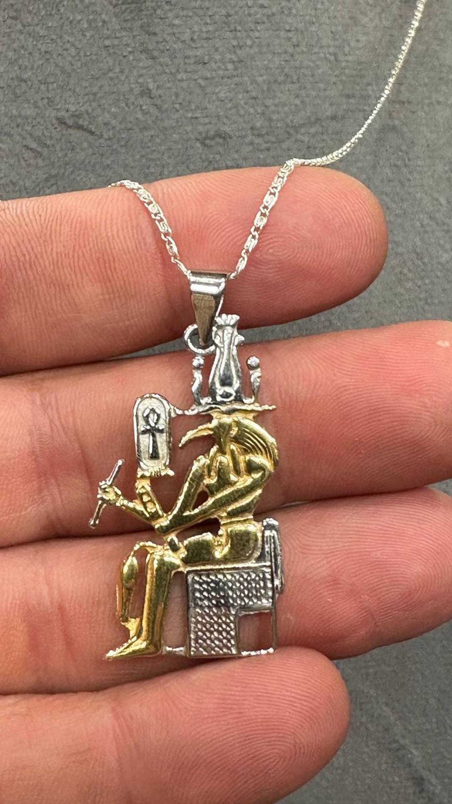Thoth Egyptian Amulet-pendant - Handcrafted - Egyptian Goddess ...