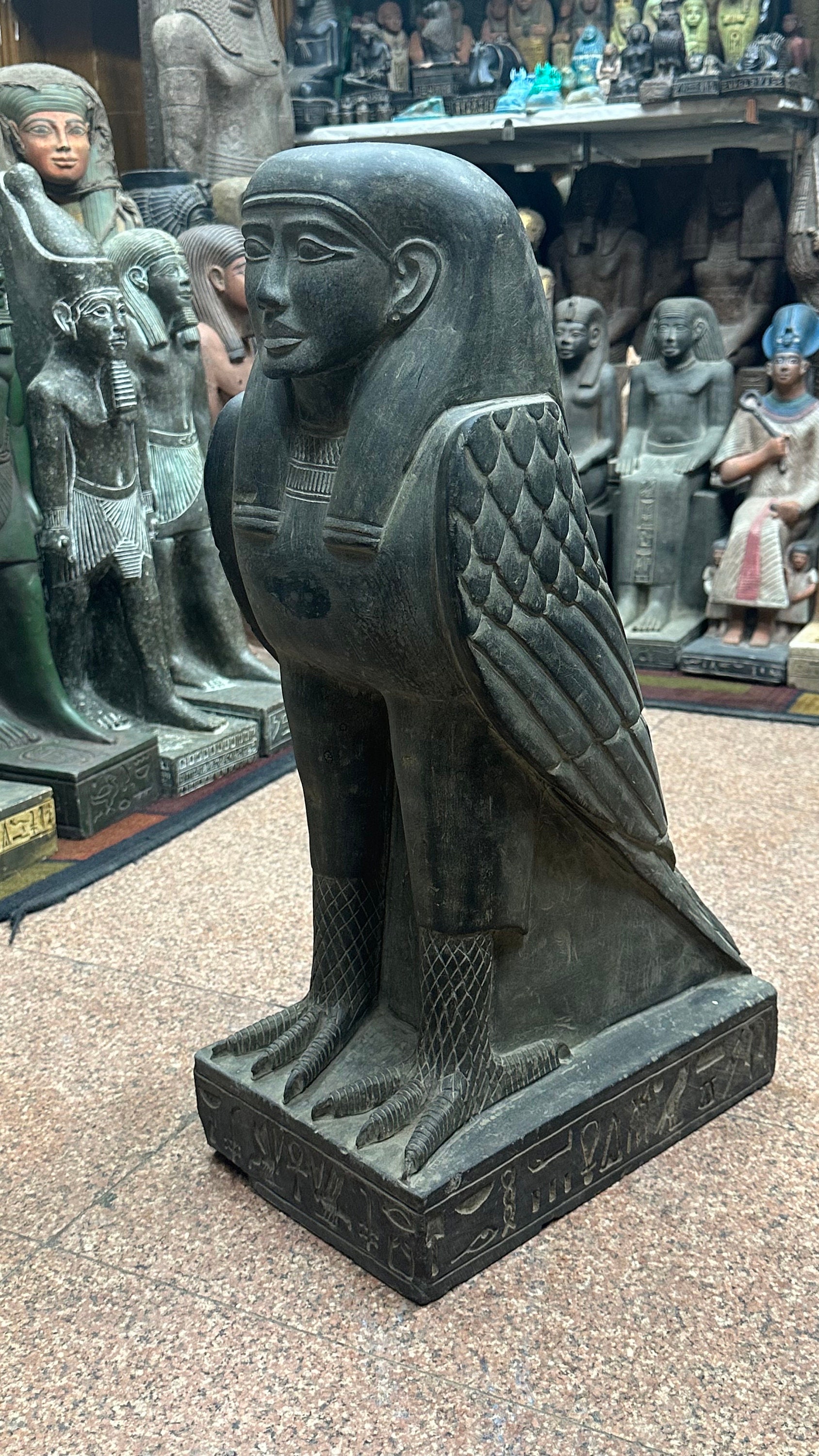 Handcrafted Egyptian Ba Statue, Soul of the Deceased Bird Sculpture - Etsy