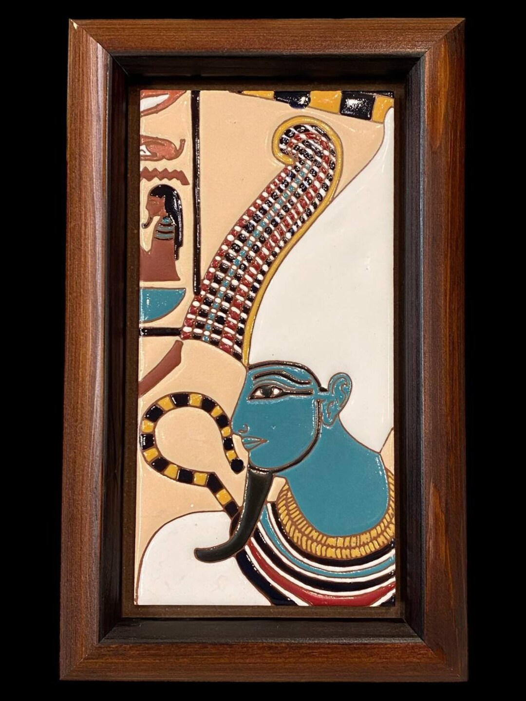God Osiris Ceramic Wall Frame: Ancient Egyptian Decor - Etsy