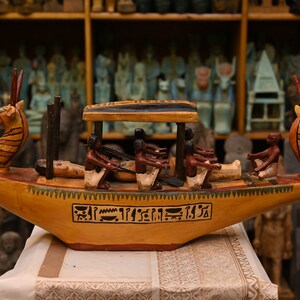 Amazing Ancient Egyptian Boat / Funerary Boat / Handcrafted Wood ...