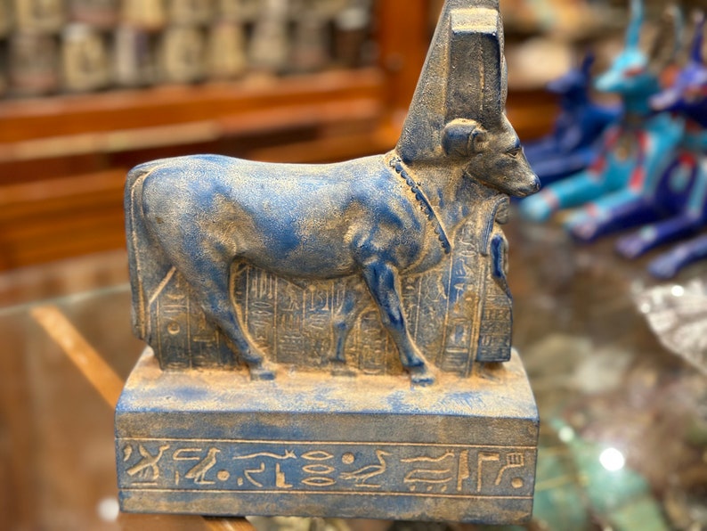 Hathor the Egyptian Goddess of Protection and Motherhoods/as Cow With ...