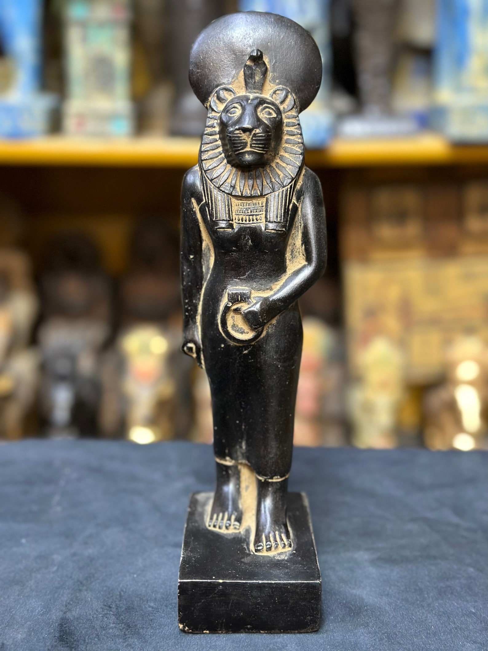 Handmade Stone Sekhmet Statue – Egyptian Goddess of War, Power - Etsy