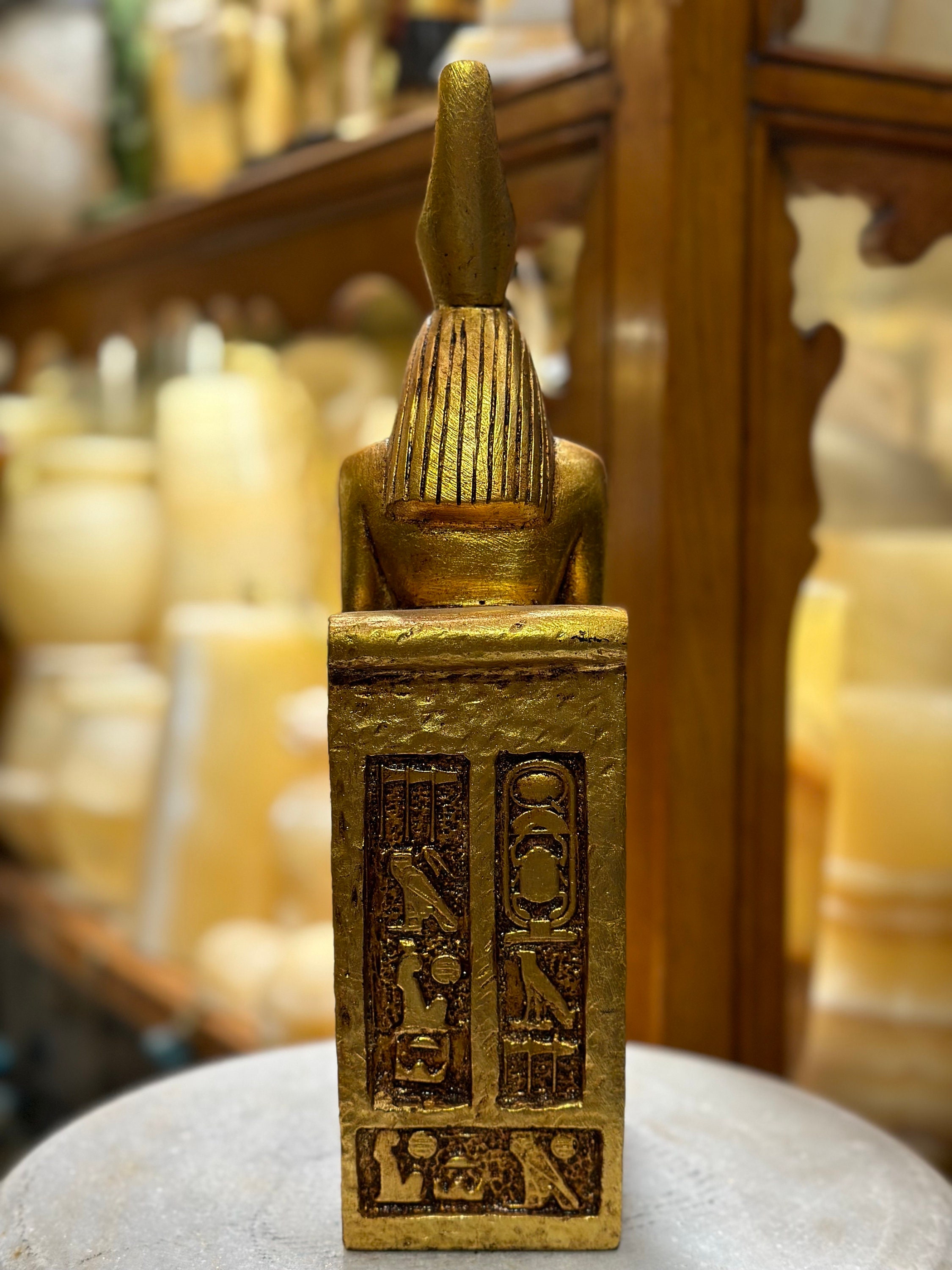 Marvelous Horus Seated-god Protection-peace-ancient Egyptian Statue ...