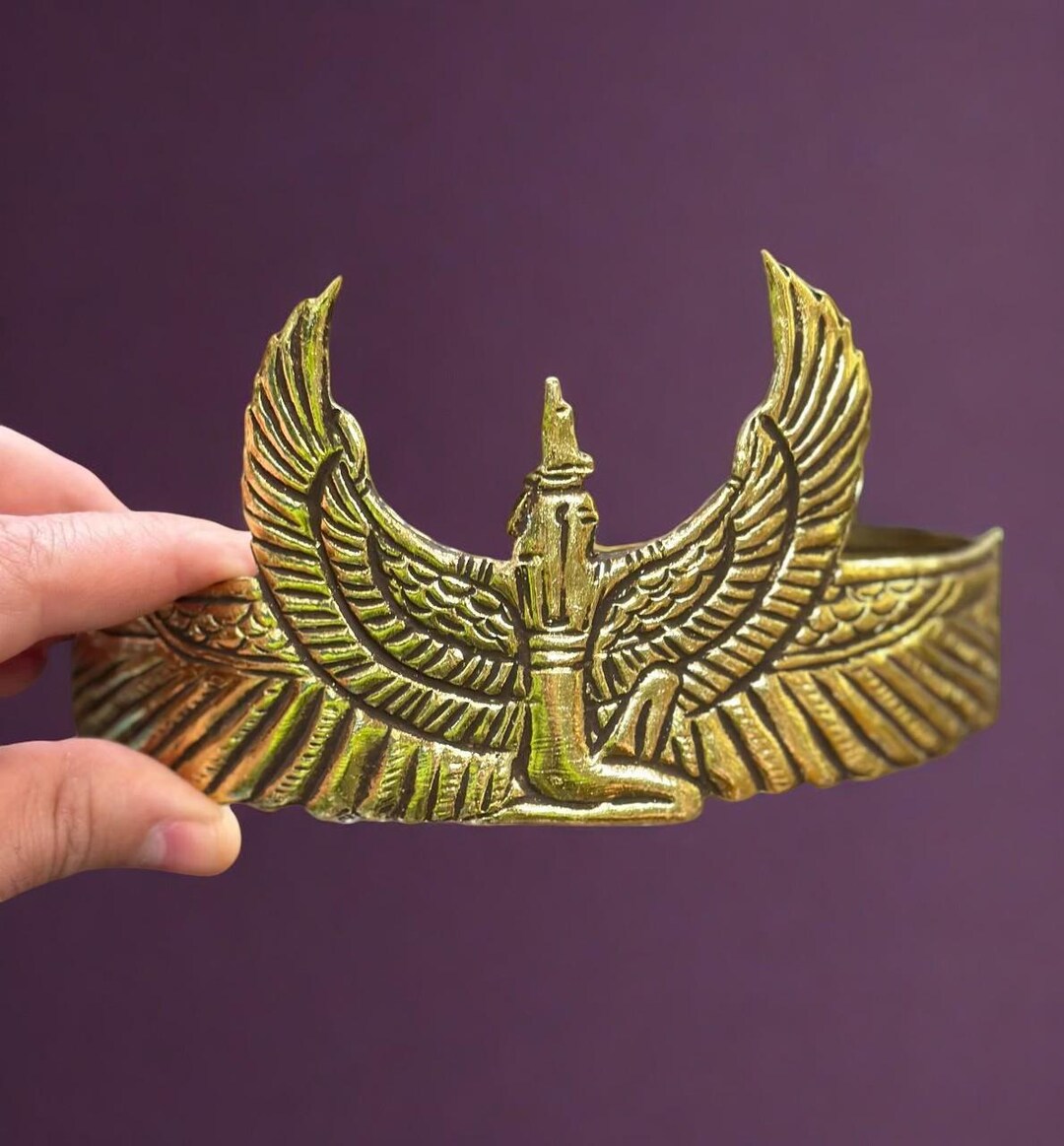 Isis Crown Goddess of Love and Cleopatra Egyptian Queen Wig Replica ...