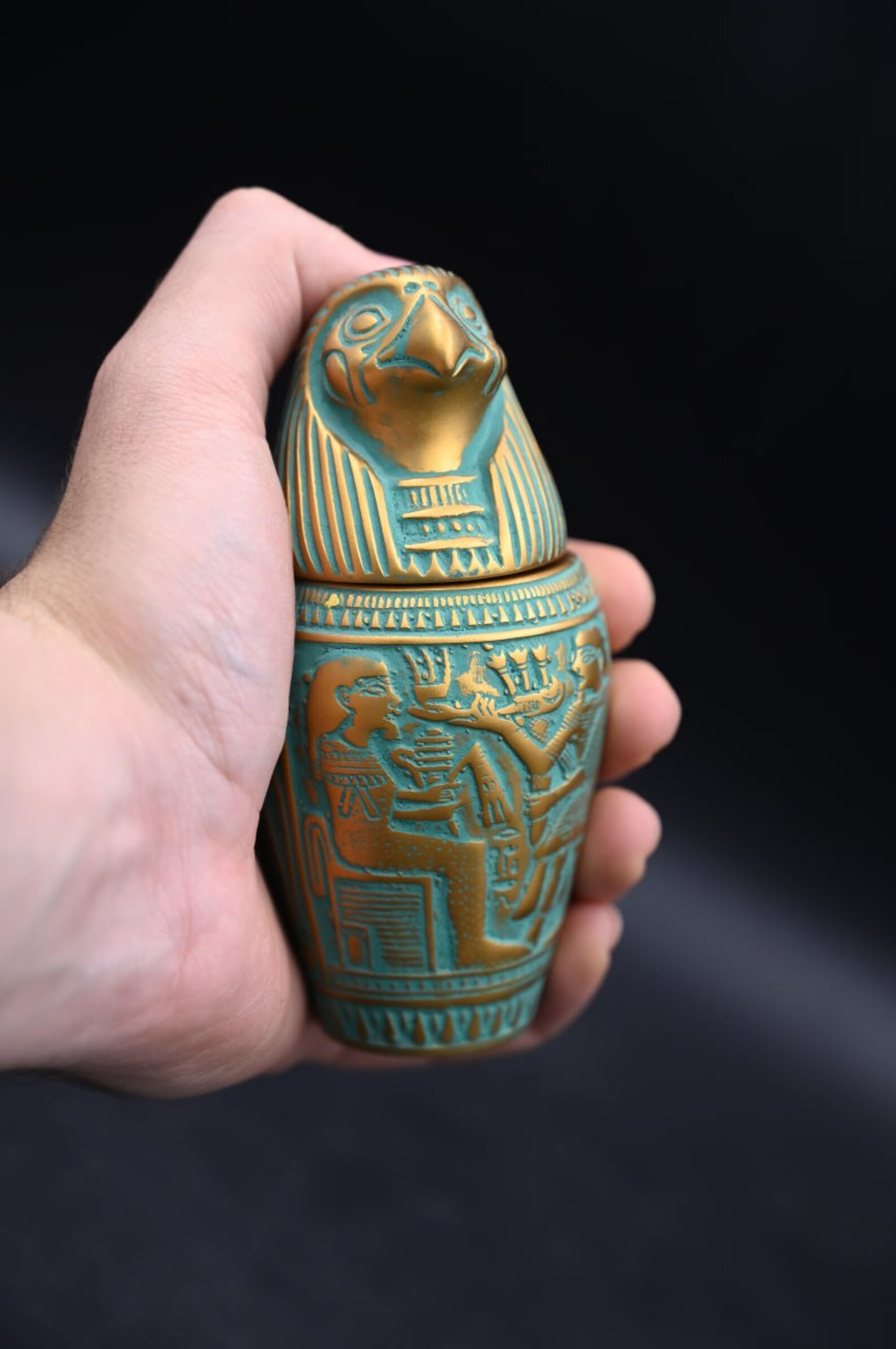 Handmade Canopic Jars: Egyptian Mummification, Sons of Horus - Etsy