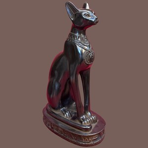 Pretty Statue of Bastet Egyptian Goddess of Protection Home Handcraft ...