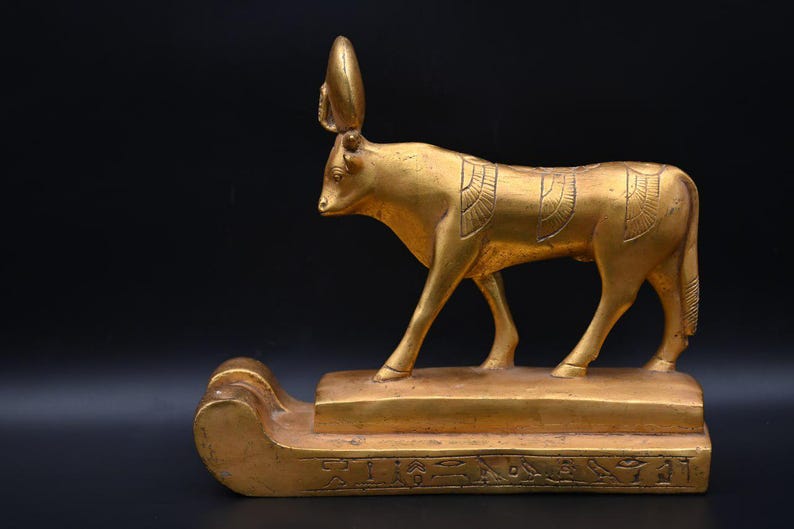 Handcrafted Hathor Statue, Egyptian Goddess of Love - Etsy