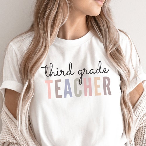 Third Grade Teacher Shirts 3rd Grade Teacher Tshirt Elementary - Etsy