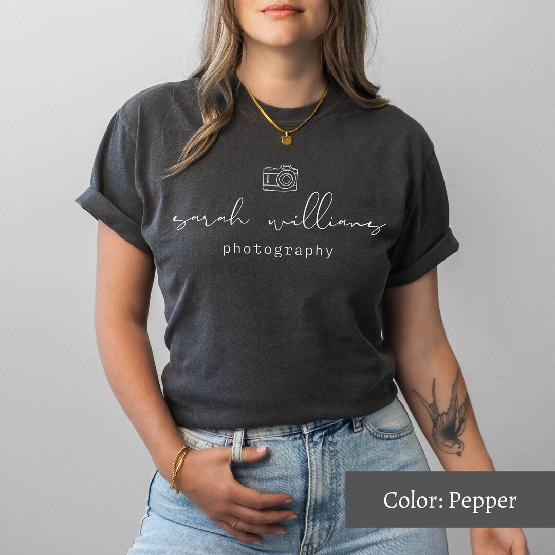 Custom Photographer Shirt, Personalized Comfort Colors Photography Tee ...