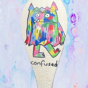 Set of 7 Colour Monster Story Spoons - Etsy UK
