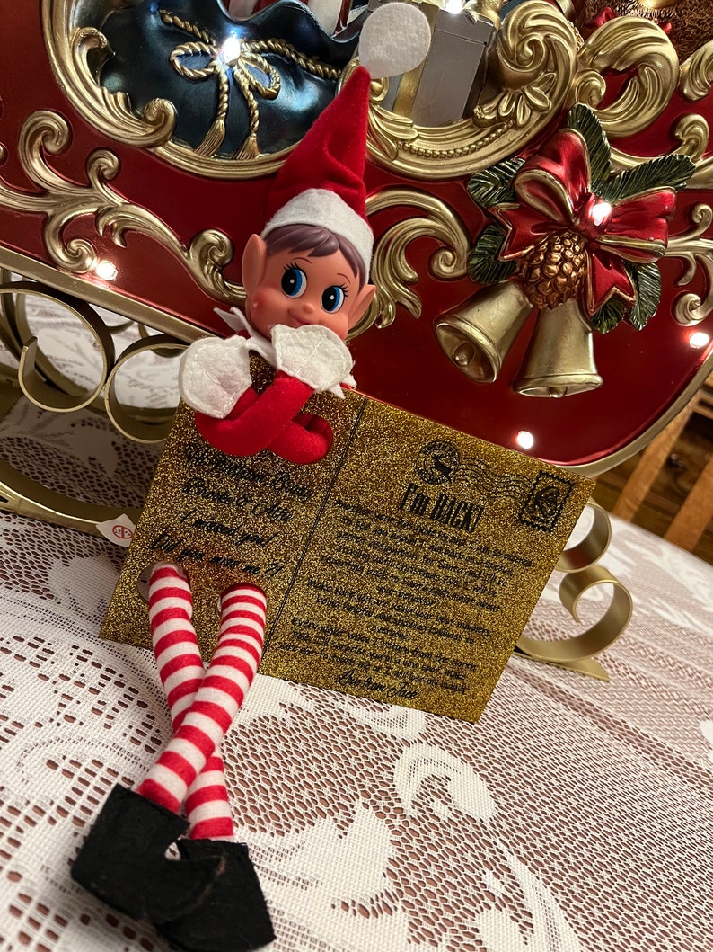 Personalised Elf Postcard I’m Back - Etsy UK