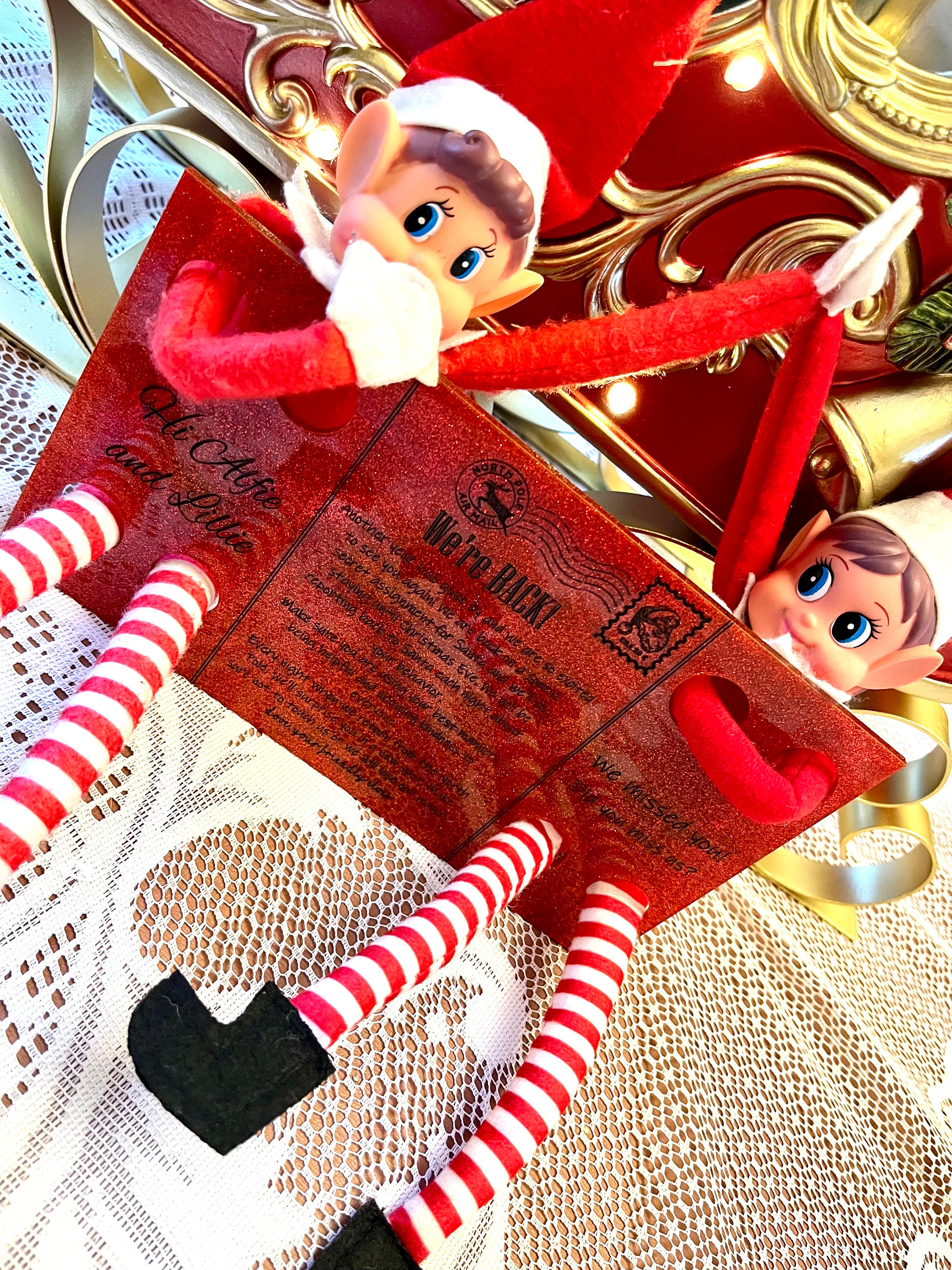 Personalised Elf Postcard I’m Back - Etsy UK