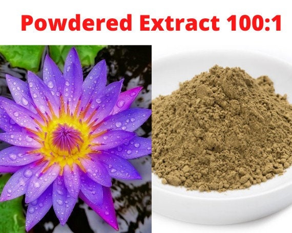 Organic Blue Lotus Powder Extract 100:1 nymphaeaceae Caerulea | Etsy