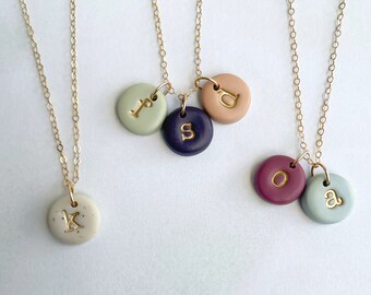 Polymer Clay Initial - Etsy