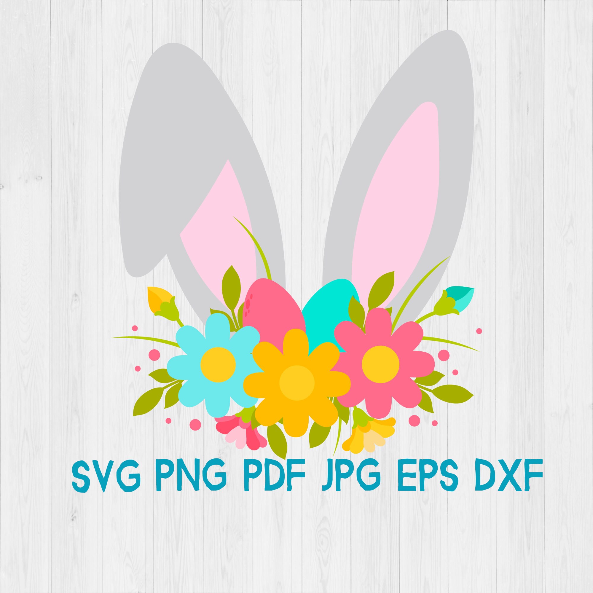 Rabbit Ears Bunny Ears SVG PNG EPS Instant Digital Download Easter ...