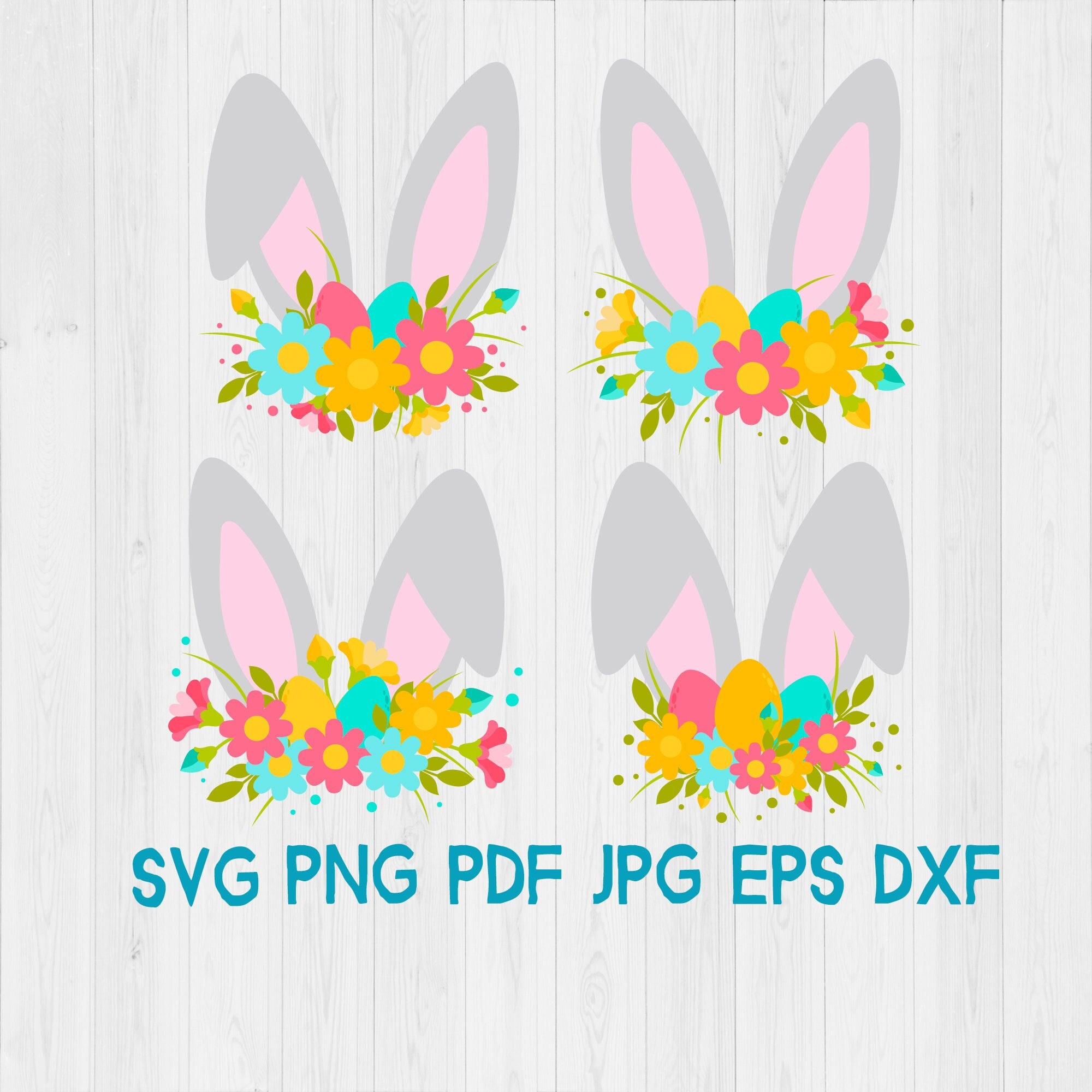 Rabbit Ears Bunny Ears SVG PNG EPS Instant Digital Download Easter ...
