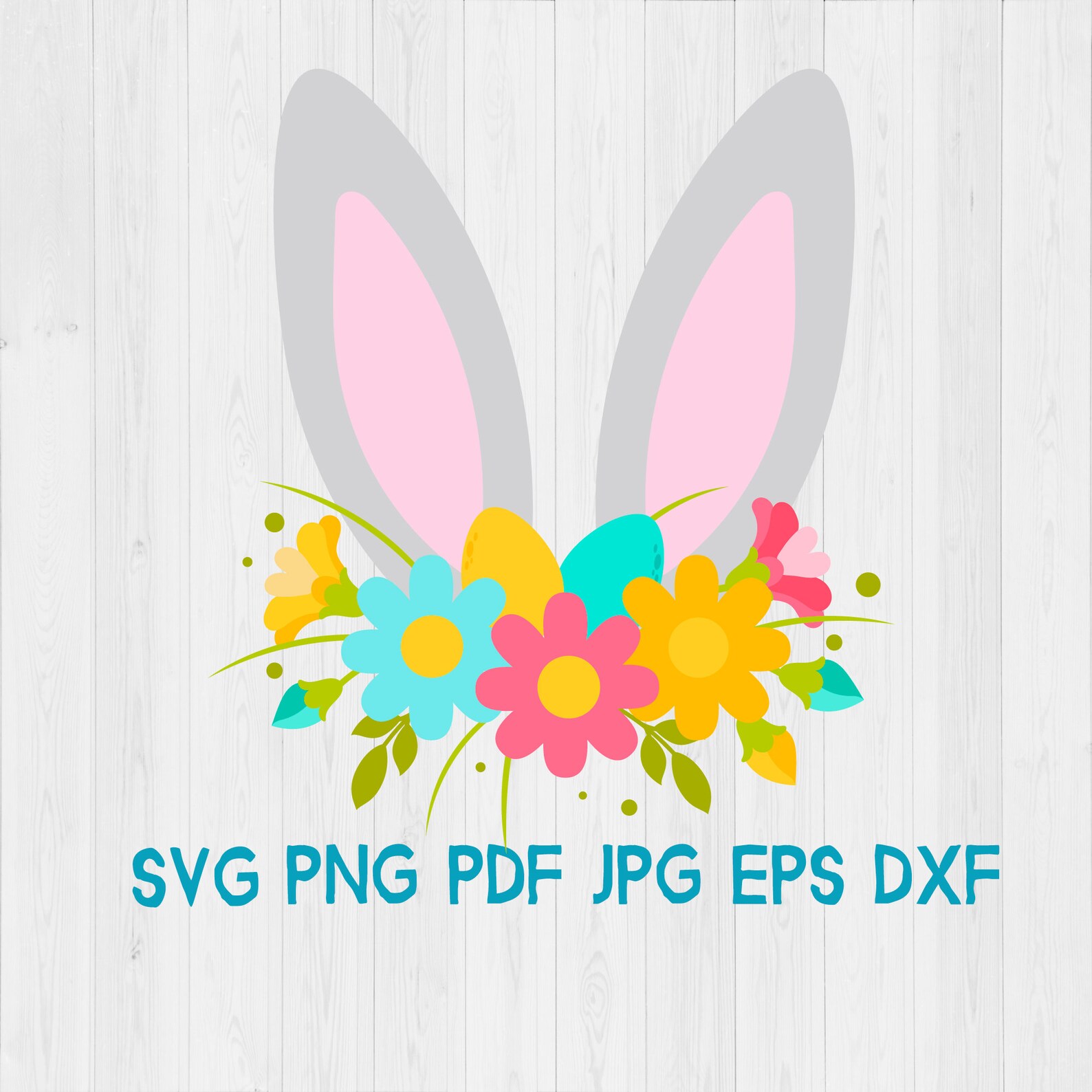 Rabbit Ears Bunny Ears SVG PNG EPS Instant Digital Download Easter ...