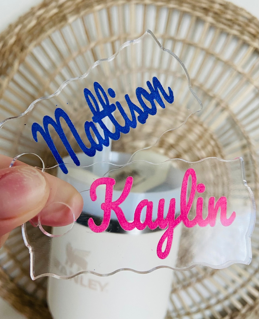 Stanley Cup 30 & 40oz Name Tag Personalized Name Label for Stanley Cup ...