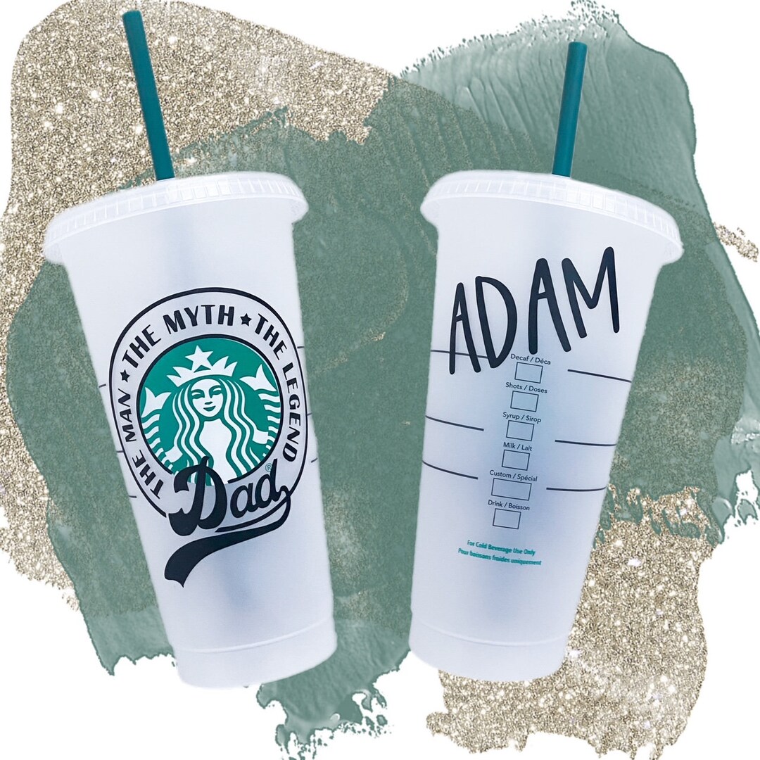 Starbucks Dad Cold Cup With Straw or Hot Cup 2023 With Dad Icon and ...