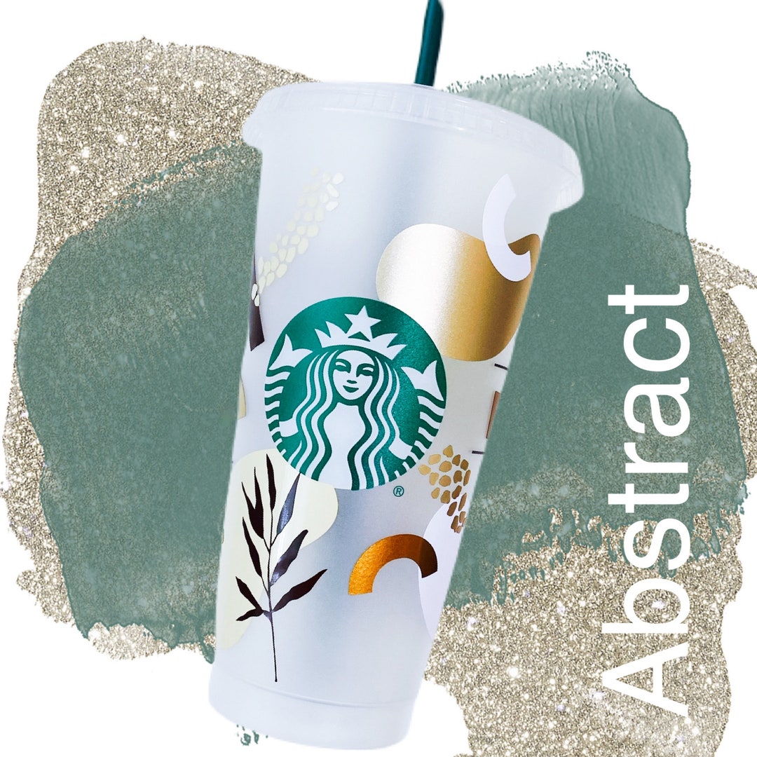 Starbucks Abstract Nature Cold Cup With Name Starbucks Cold Cup ...