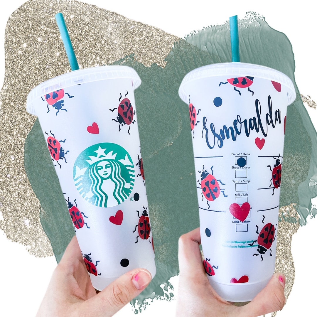 Starbucks Lady Bug Cold Cup With Straw or Hot Cup With Lid and ...