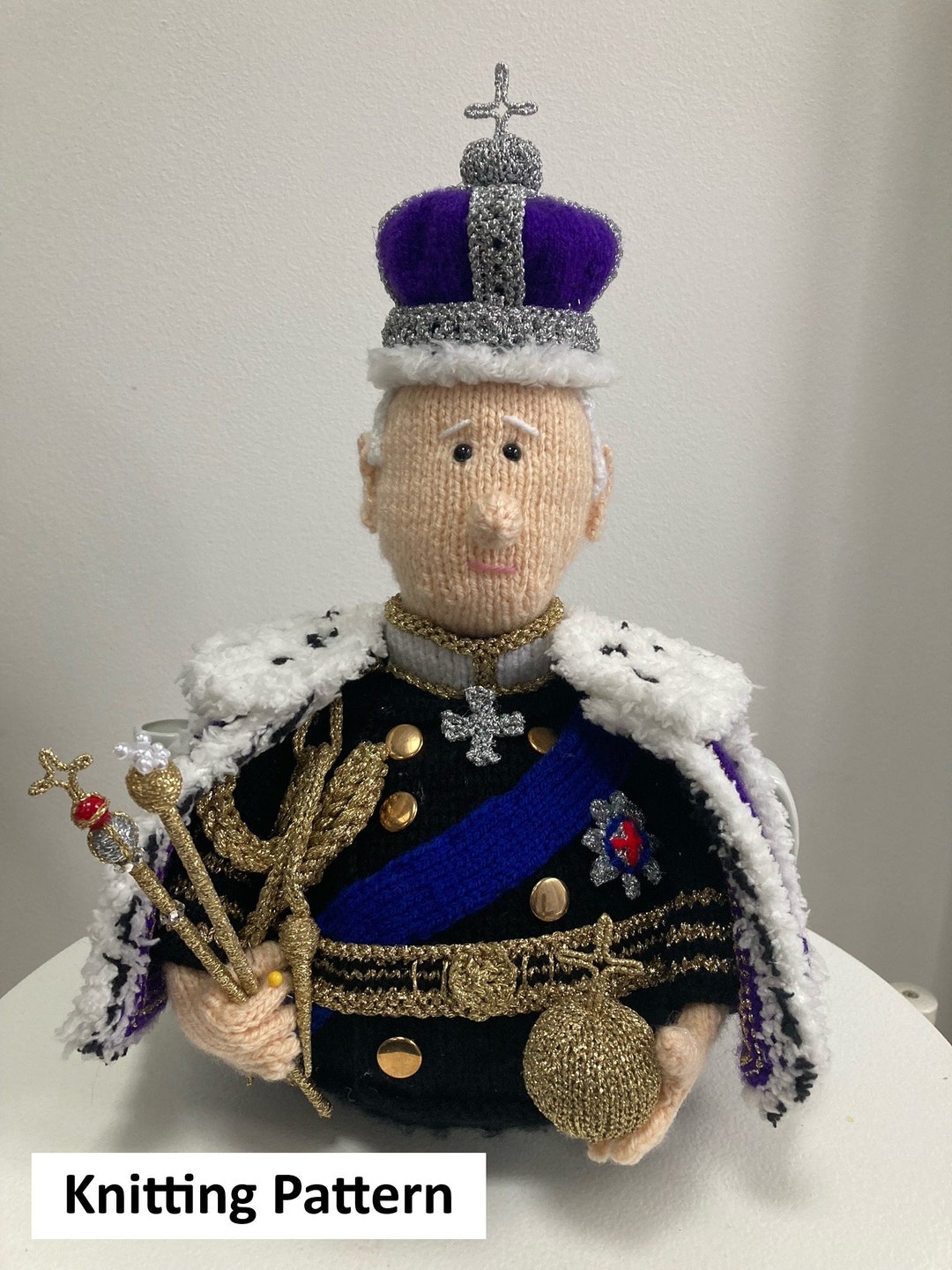 King Charles III Coronation Uniform Tea Cosy Pattern - Etsy