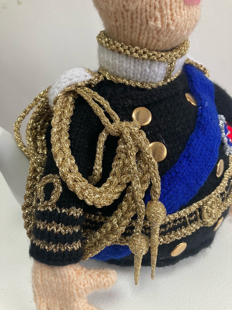 King Charles III Coronation Uniform Tea Cosy Pattern - Etsy UK