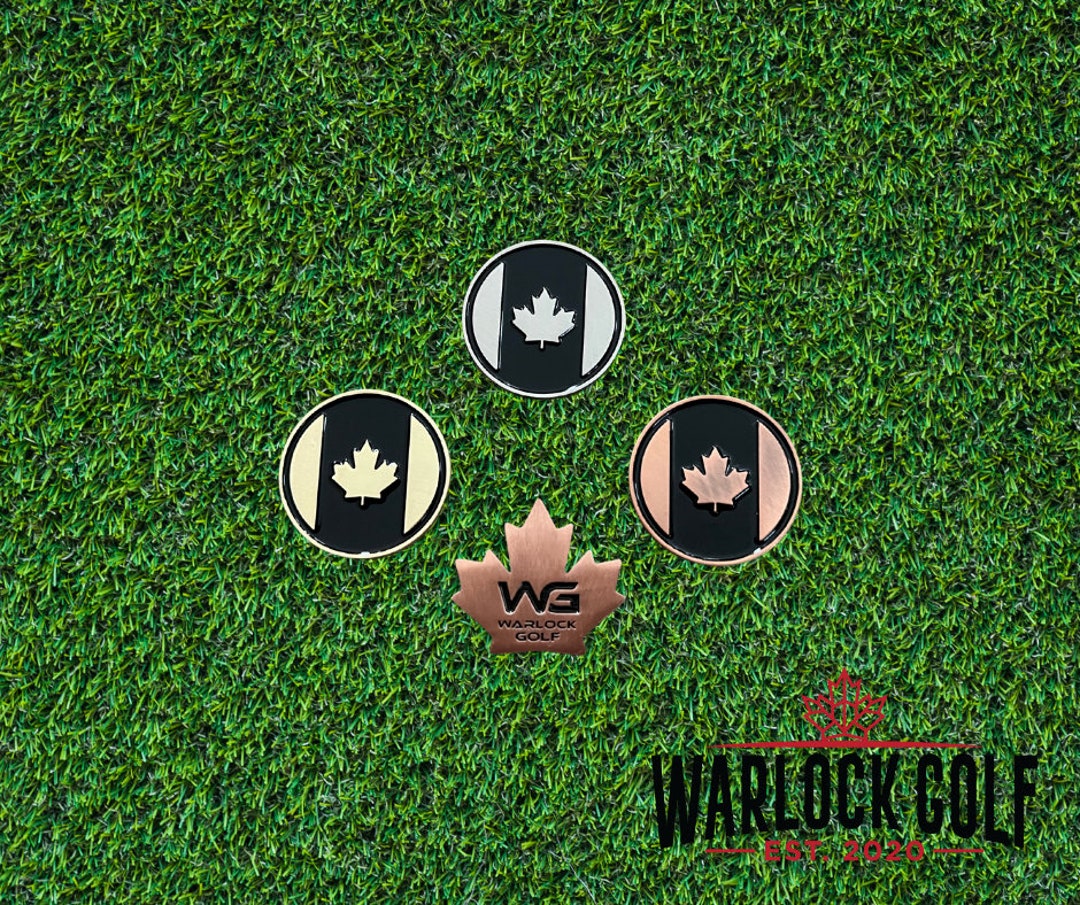 Canada Flag Golf Ball Marker Maple Leaf Go Canada Go Lucky Loonie - Etsy