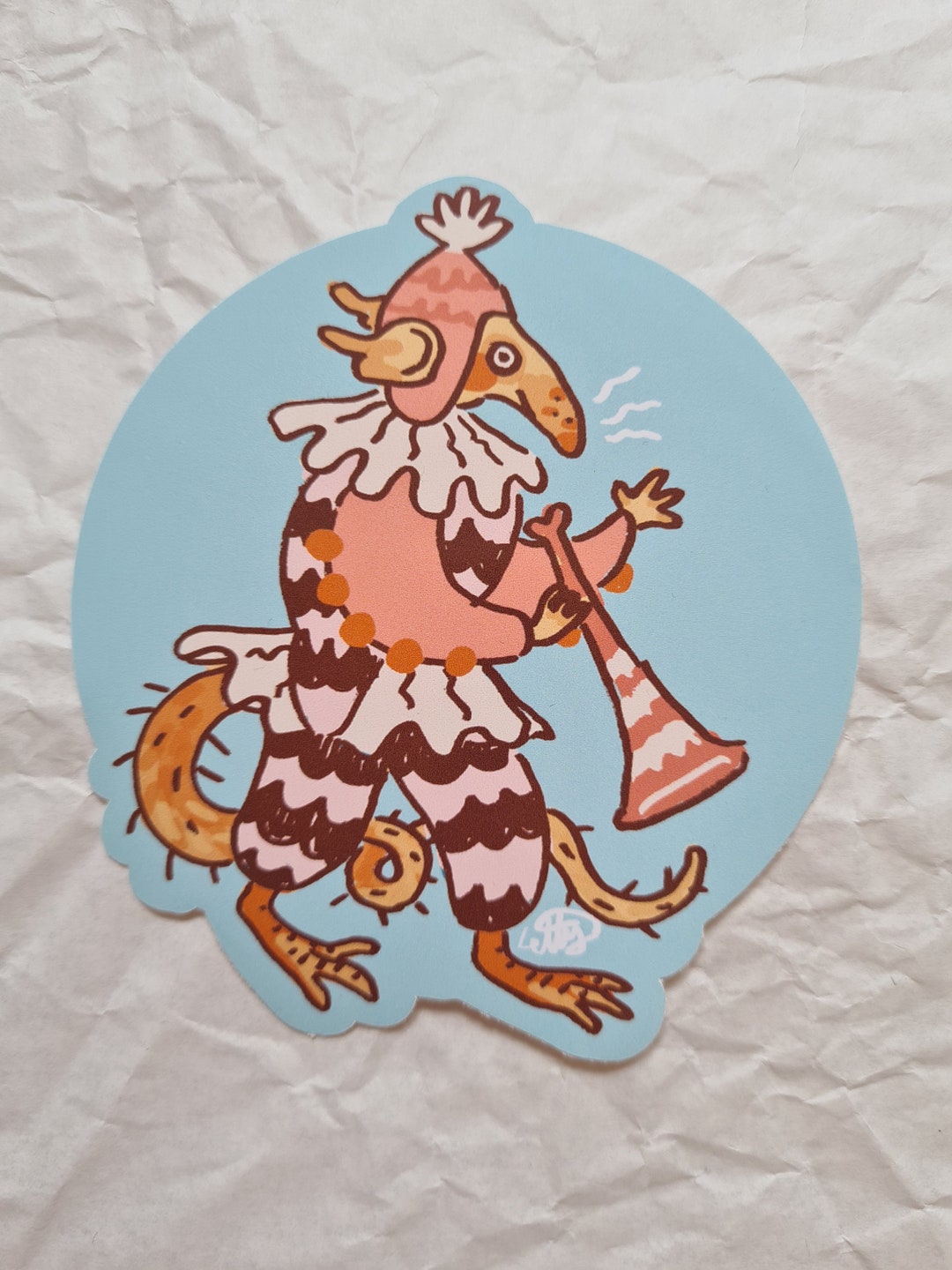 Trumpet Fool Sticker - Etsy