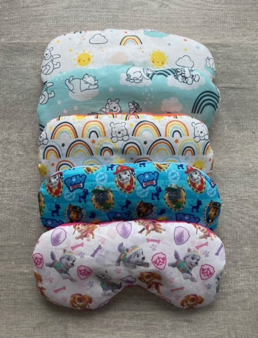 Tigger,piglet, Pooh, Paw Patrol Rainbow Sleep Masks - Etsy UK
