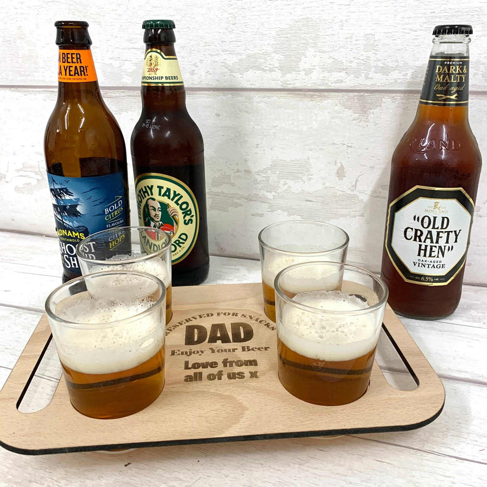 Beer Sampler Set Beer Flight Set Personalisation Beer - Etsy UK