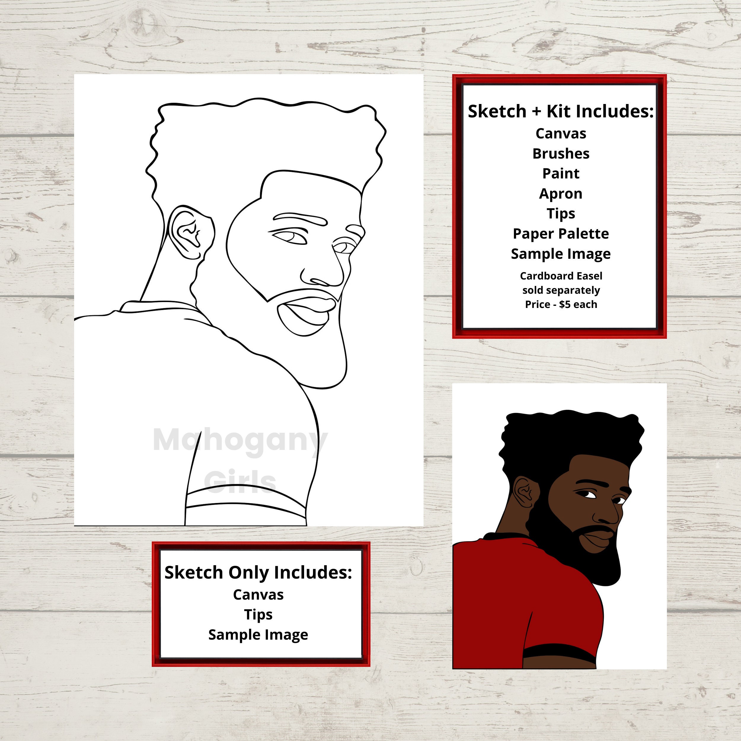 Bae / Pre-drawn Canvas / Pre-sketched Canvas / Outlined Canvas | Etsy