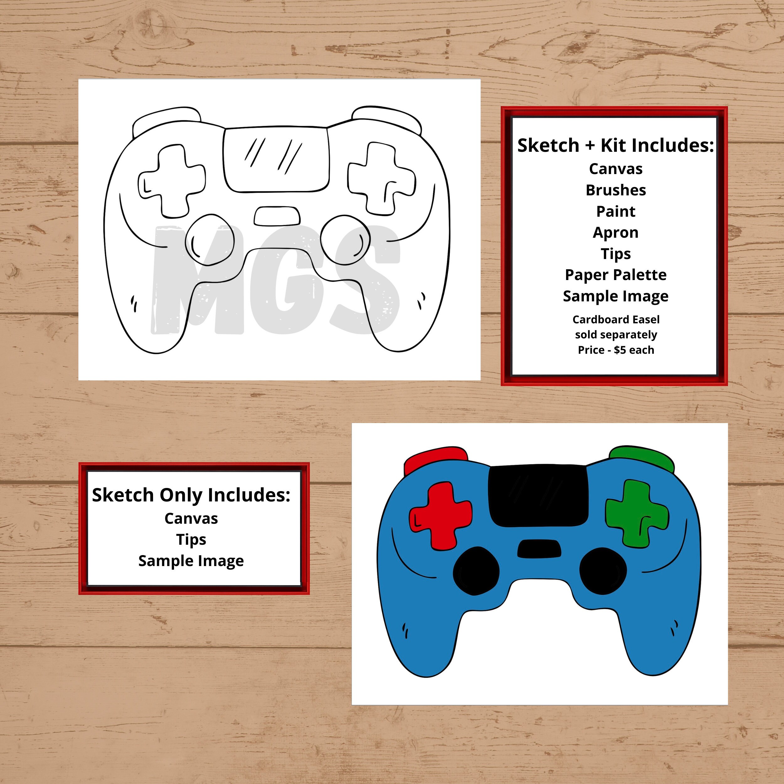 Controller / Hot Deal / Pre-drawn Canvas / Paint Parties / - Etsy