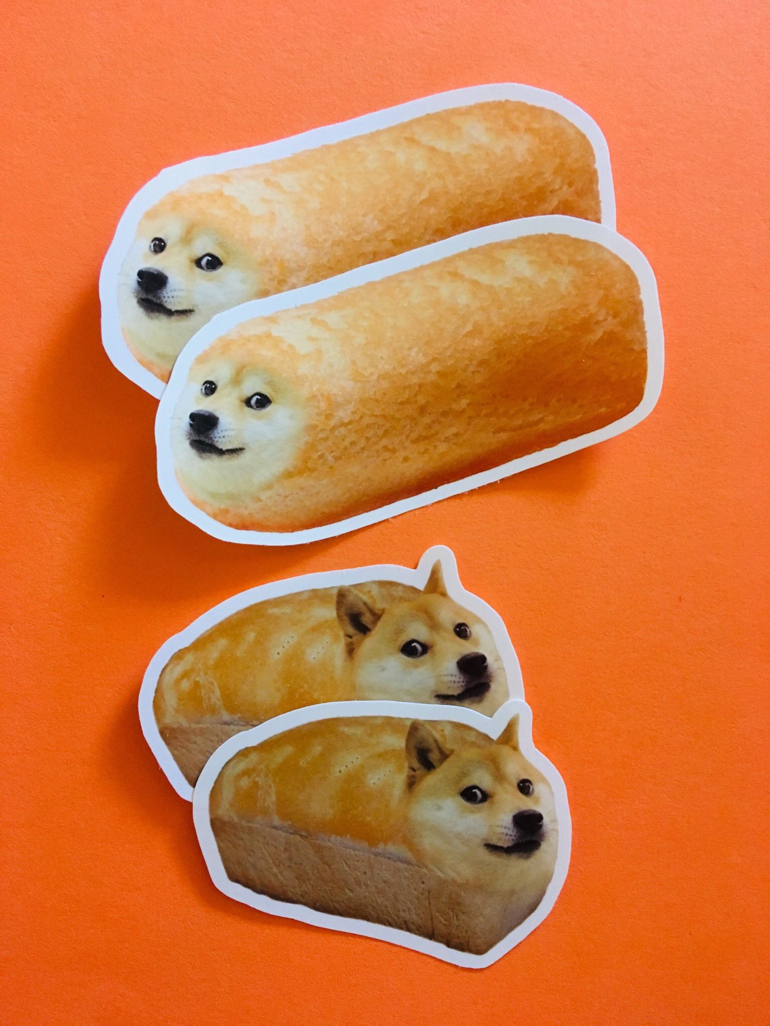 Doge perro pan helado pegatinas x5 Meme divertido Internet | Etsy