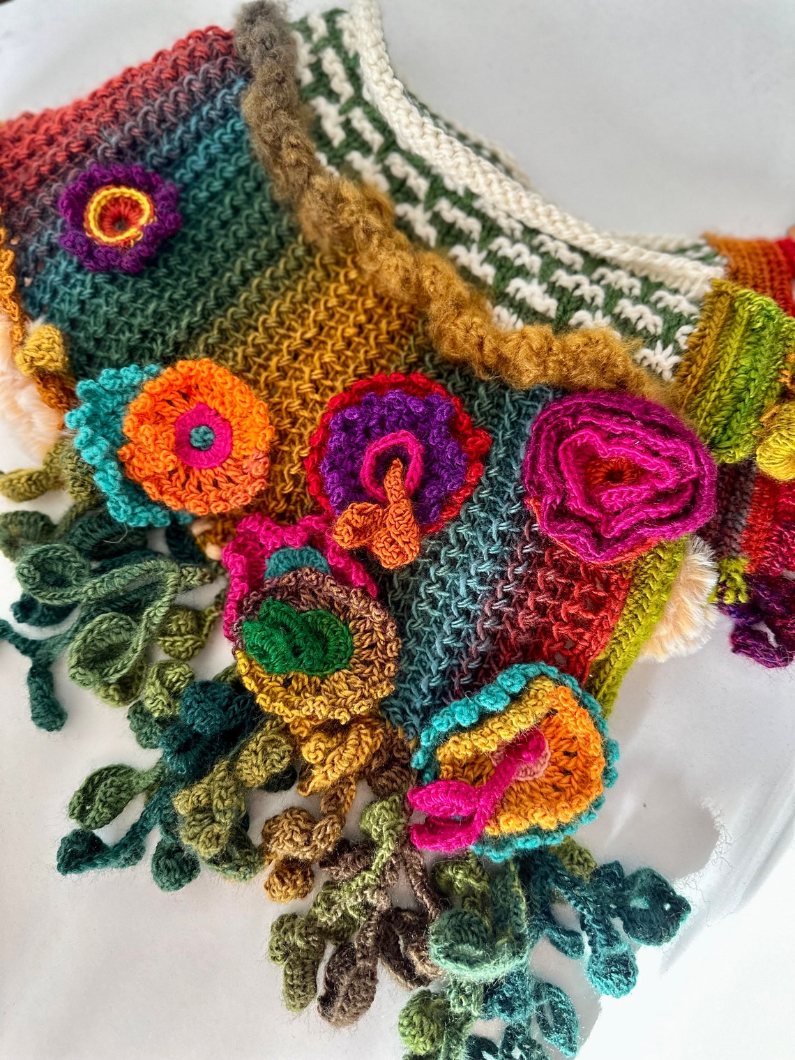 Freeform Mixed Media Neck Warmer, Fantastic Accessory Women's Fashion ...