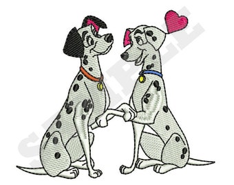 Dalmatian Machine Embroidery Design Dog Outline Embroidery - Etsy