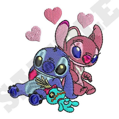 Lilo and Stitch Machine Embroidery Design. Multiple Sizes | Etsy