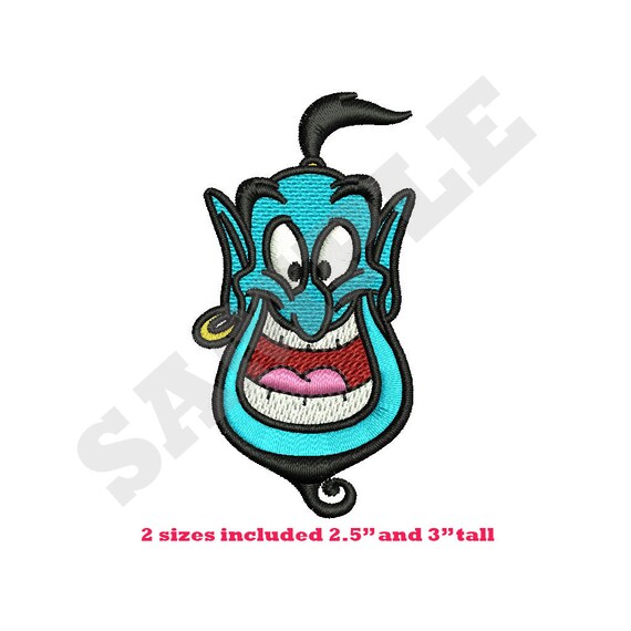 Genie Machine Embroidery Design - Etsy