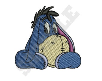 EEYORE Single Machine Embroidery Design for 4x4 Hoop in 8 Formats read ...
