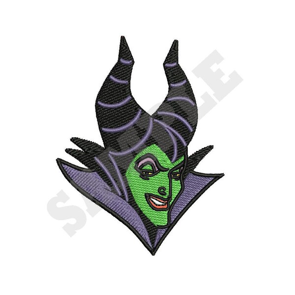 Maleficent Embroidery Design - Etsy